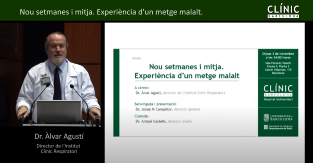 Nueve semanas y media. Experiencia de un médico enfermo